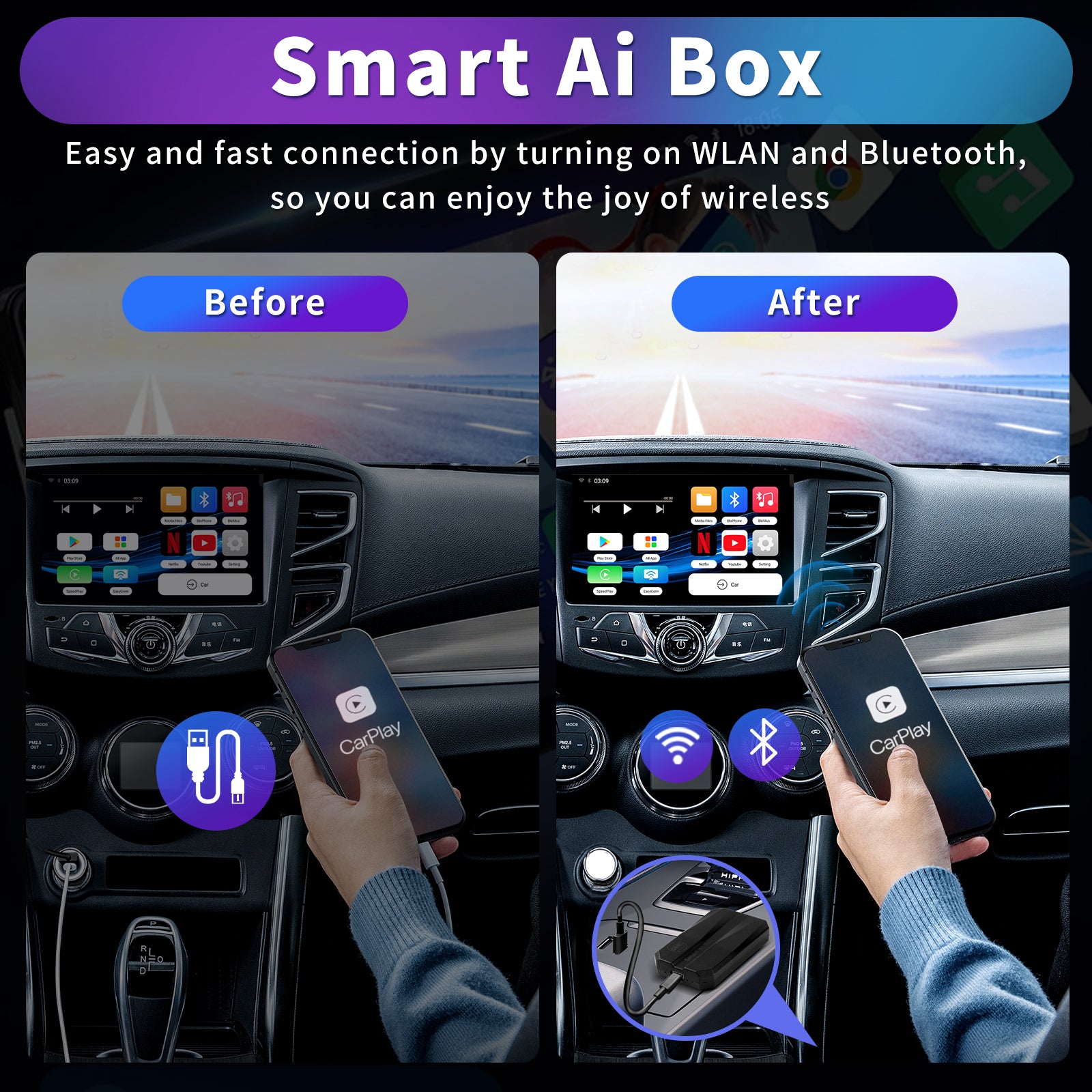 Smart CarPlay AI Box – One Car Stereo