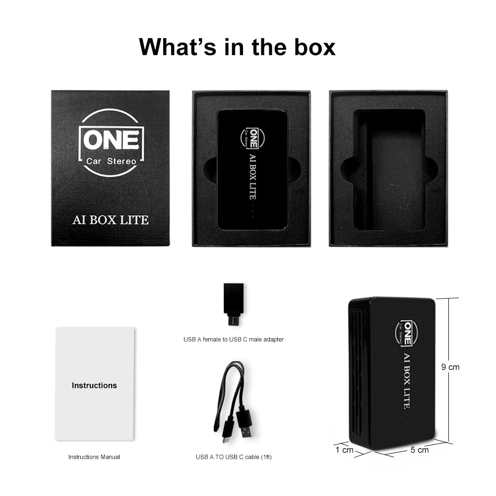 One Car Stereo AI Box Lite – Go Wireless with Ease